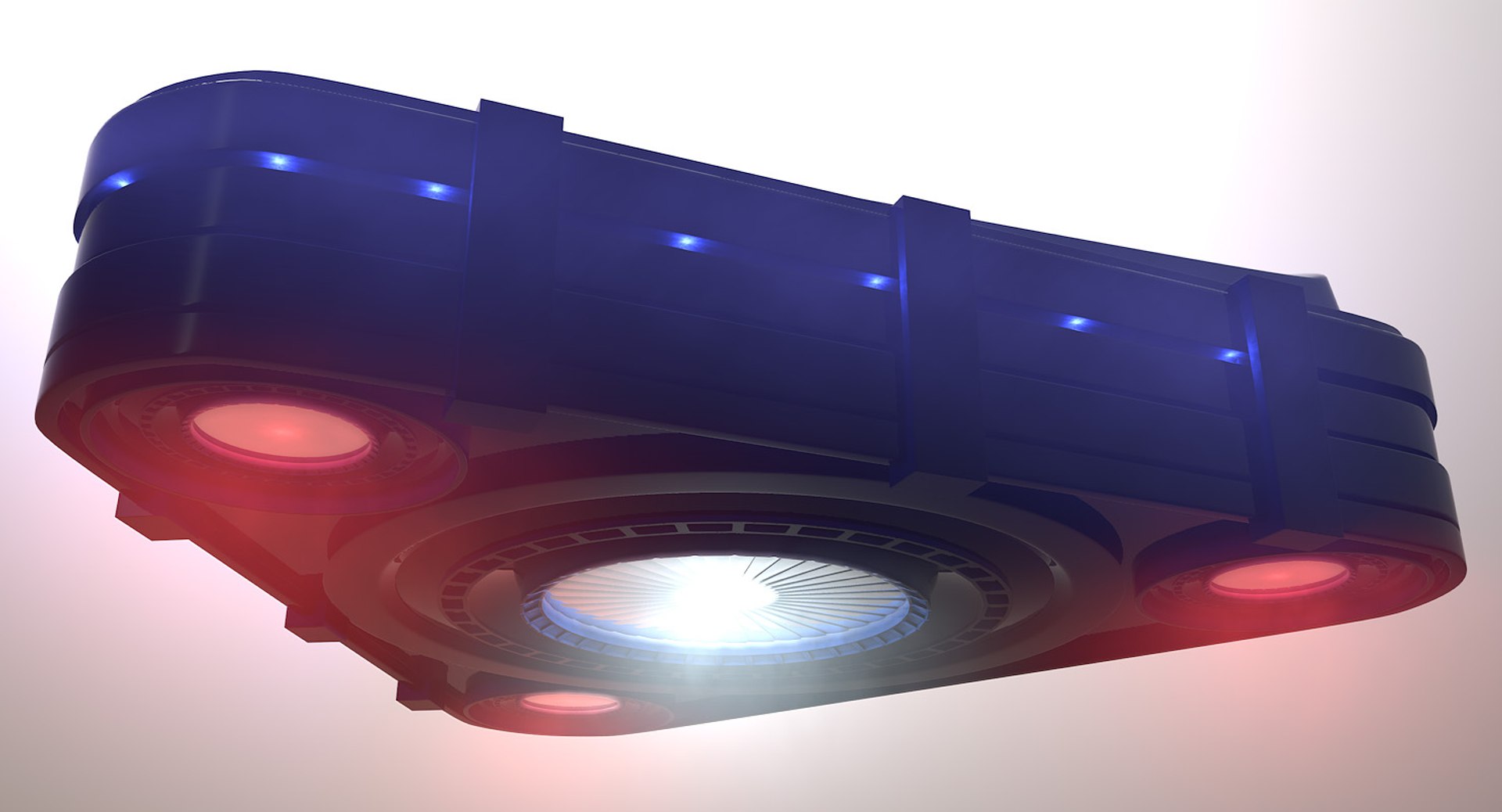 Triangle Spaceship C4d