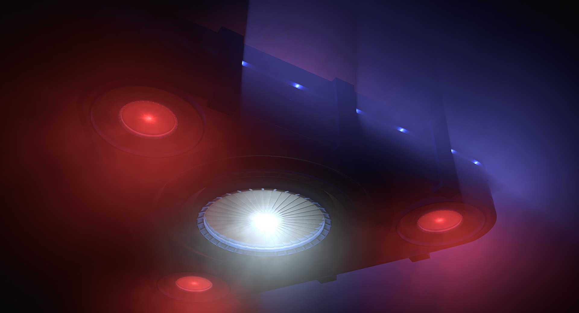 Triangle Spaceship C4d