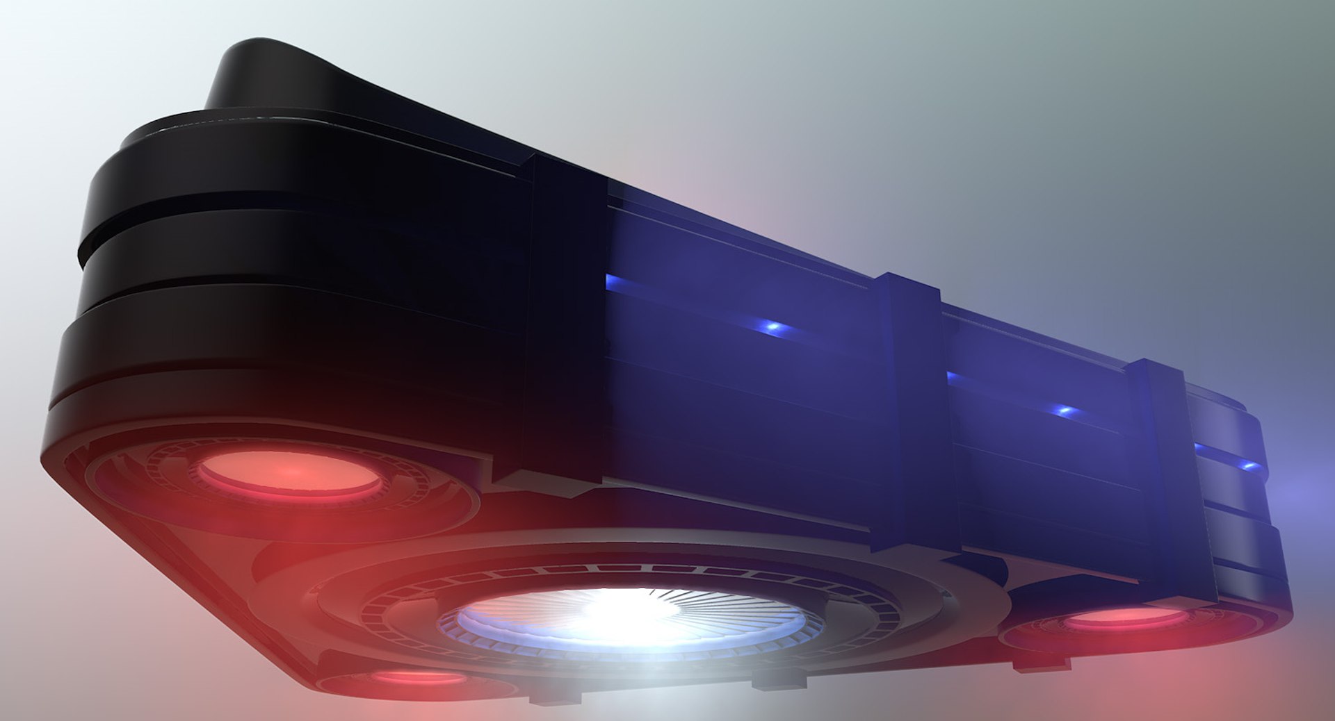 Triangle Spaceship C4d