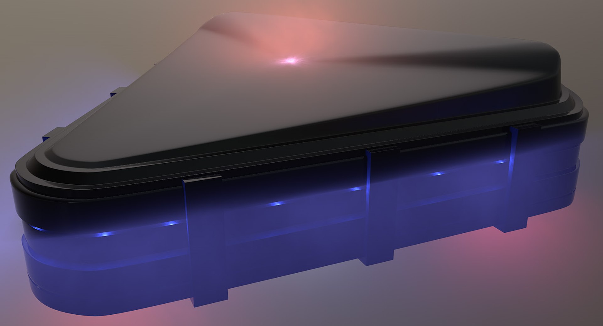 Triangle Spaceship C4d