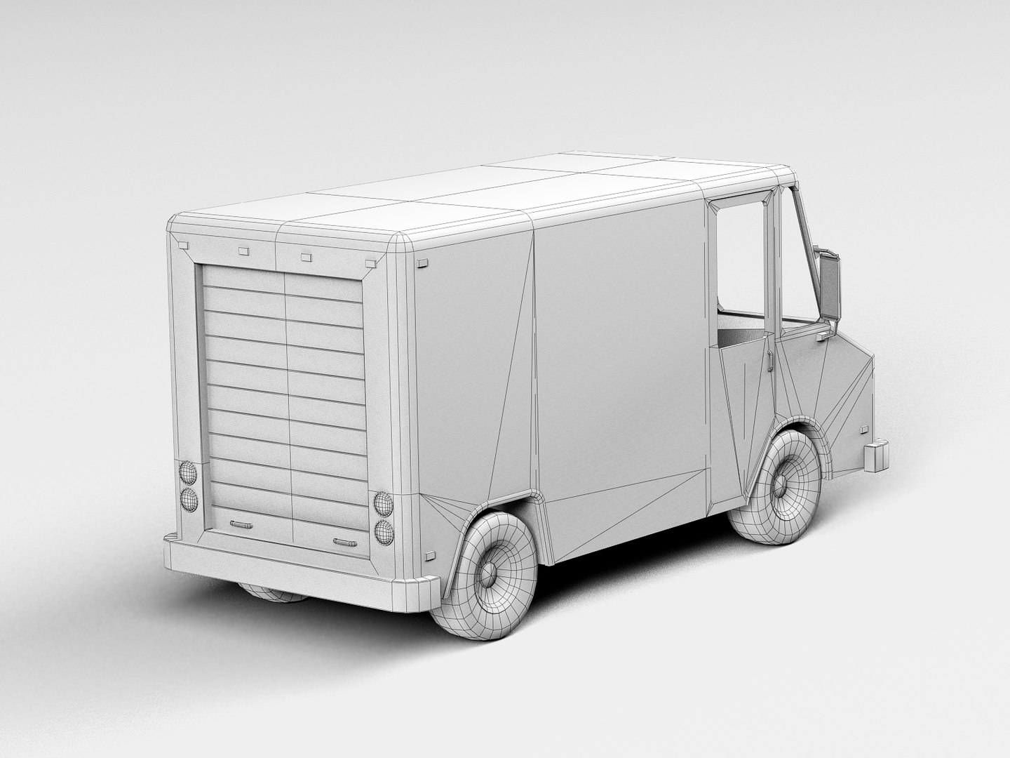 3D Low-poly Old Generic Van Model - TurboSquid 1647982