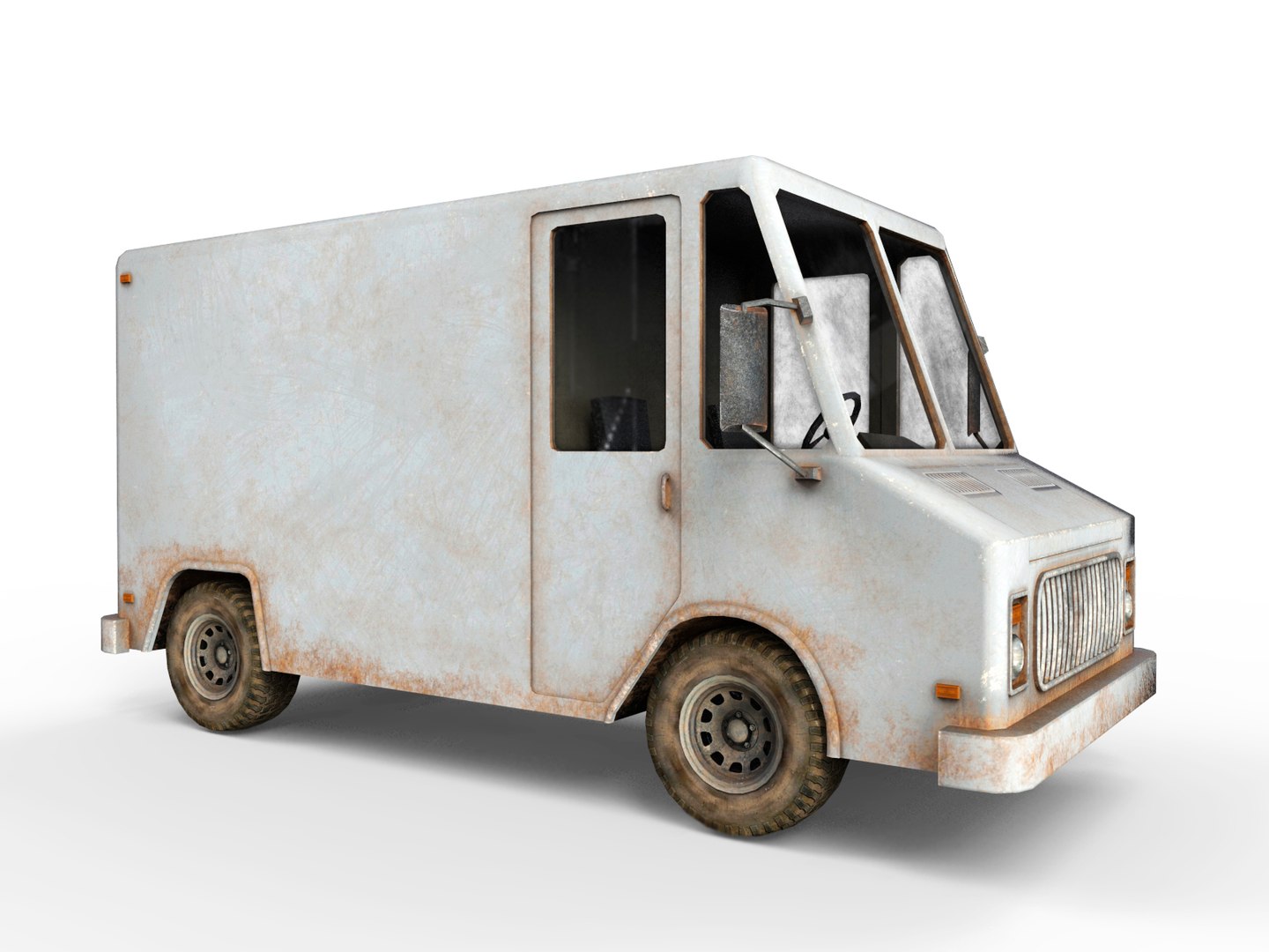 3D Low-poly Old Generic Van Model - TurboSquid 1647982