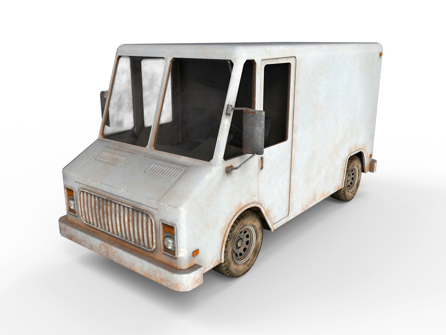 3D Low-poly Old Generic Van Model - TurboSquid 1647982
