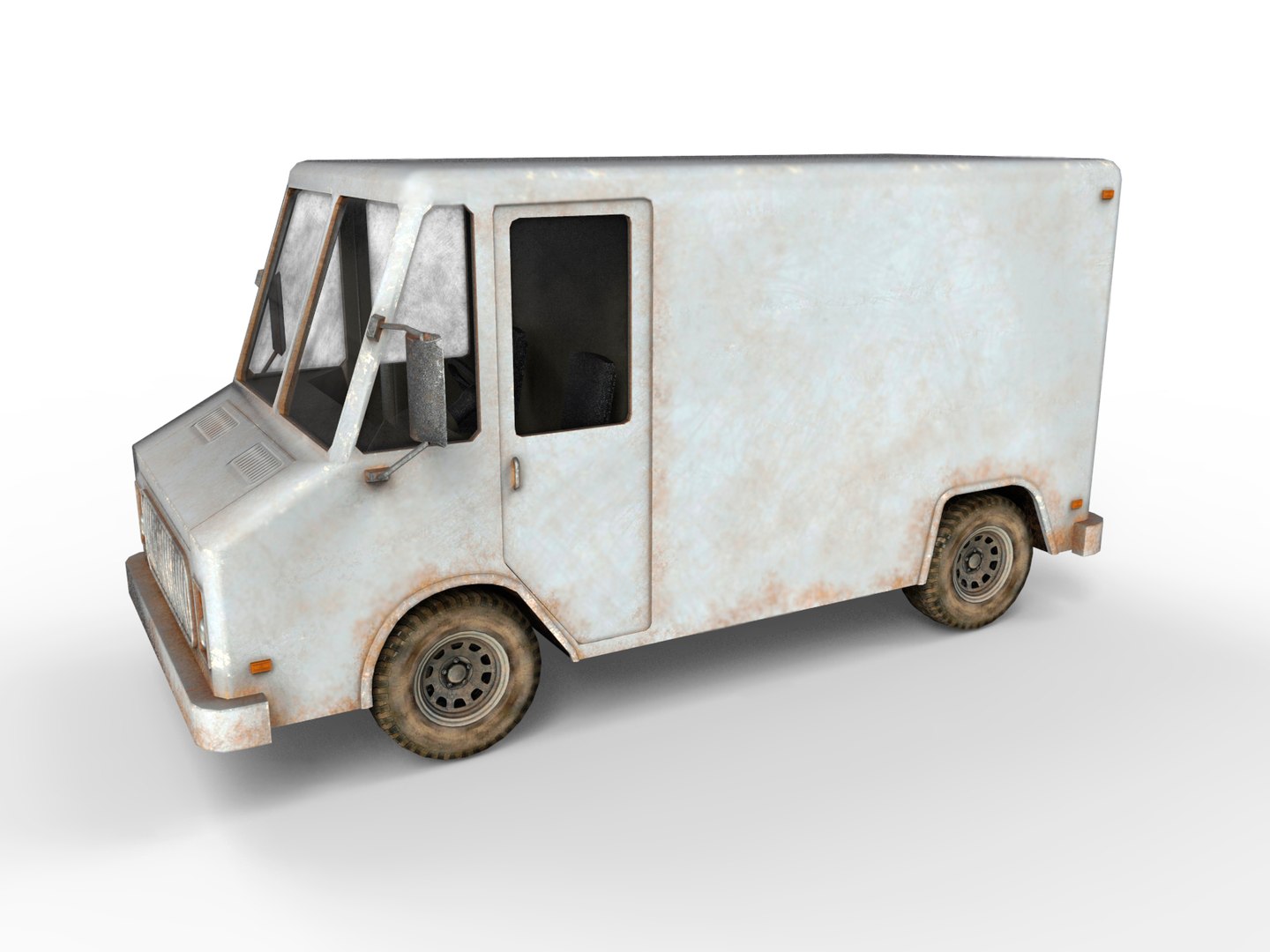 3D Low-poly Old Generic Van Model - TurboSquid 1647982