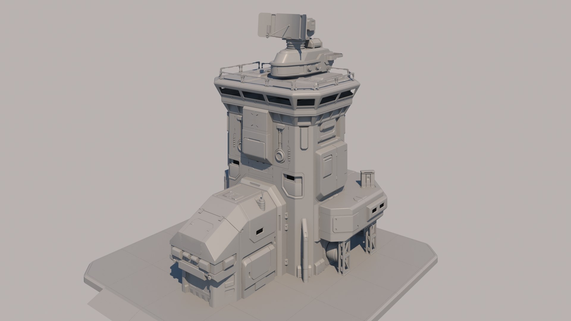 3D Modular Outpost - TurboSquid 1653064
