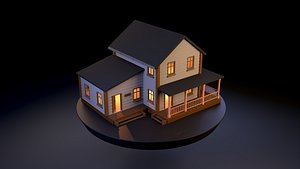 Cartoon House Blender Models for Download | TurboSquid