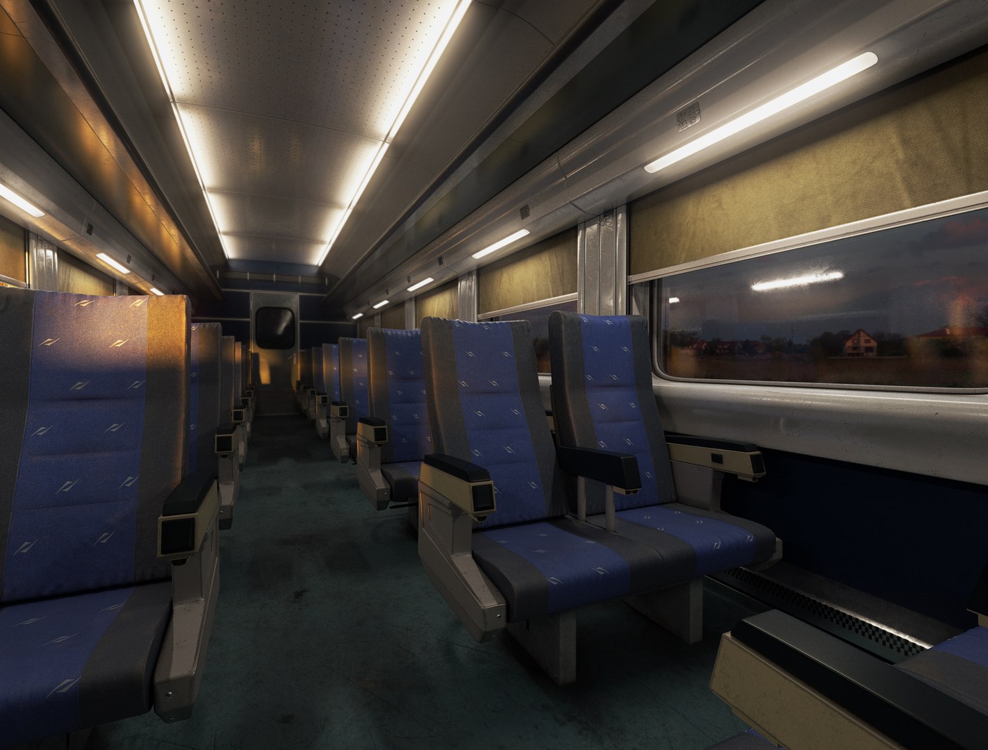 3D Railway Train Interior - TurboSquid 1964667