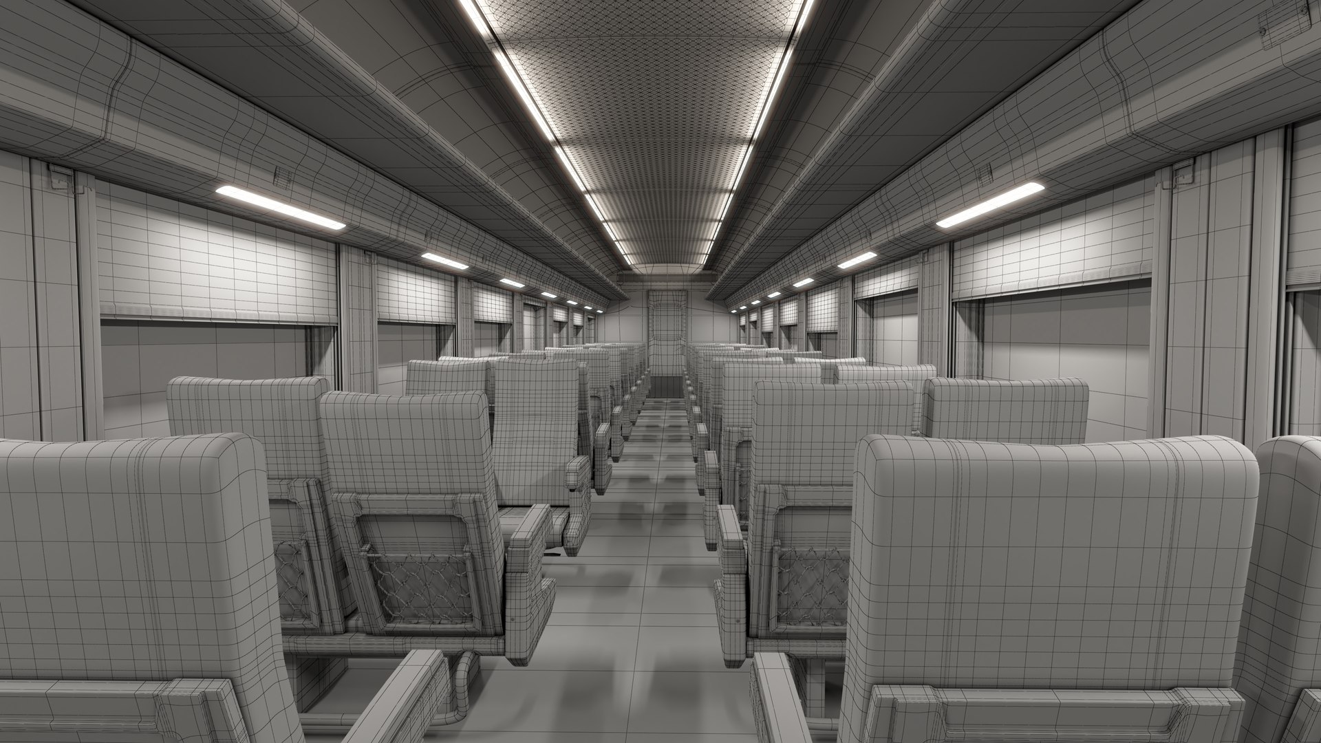 3D Railway Train Interior - TurboSquid 1964667