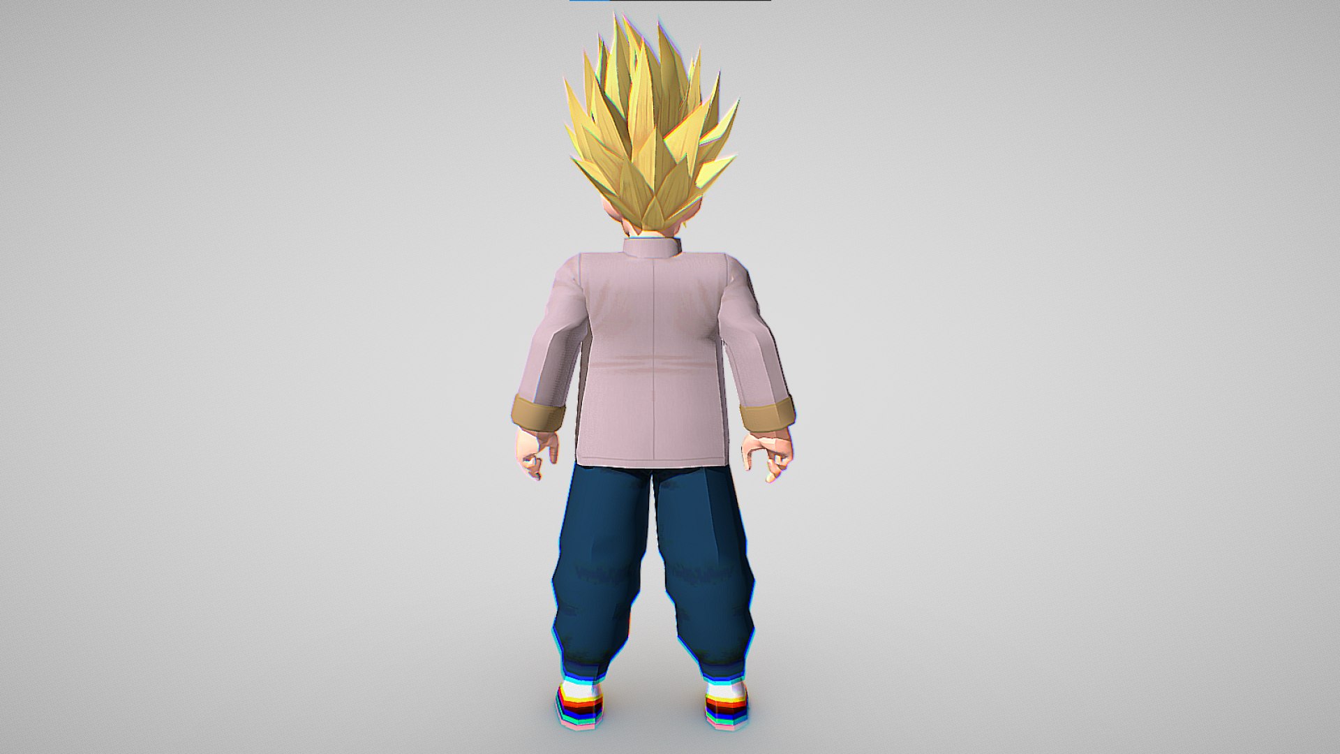 3D Model Teen Gohan - Dragon Ball Z - Budokai - TurboSquid 2345688