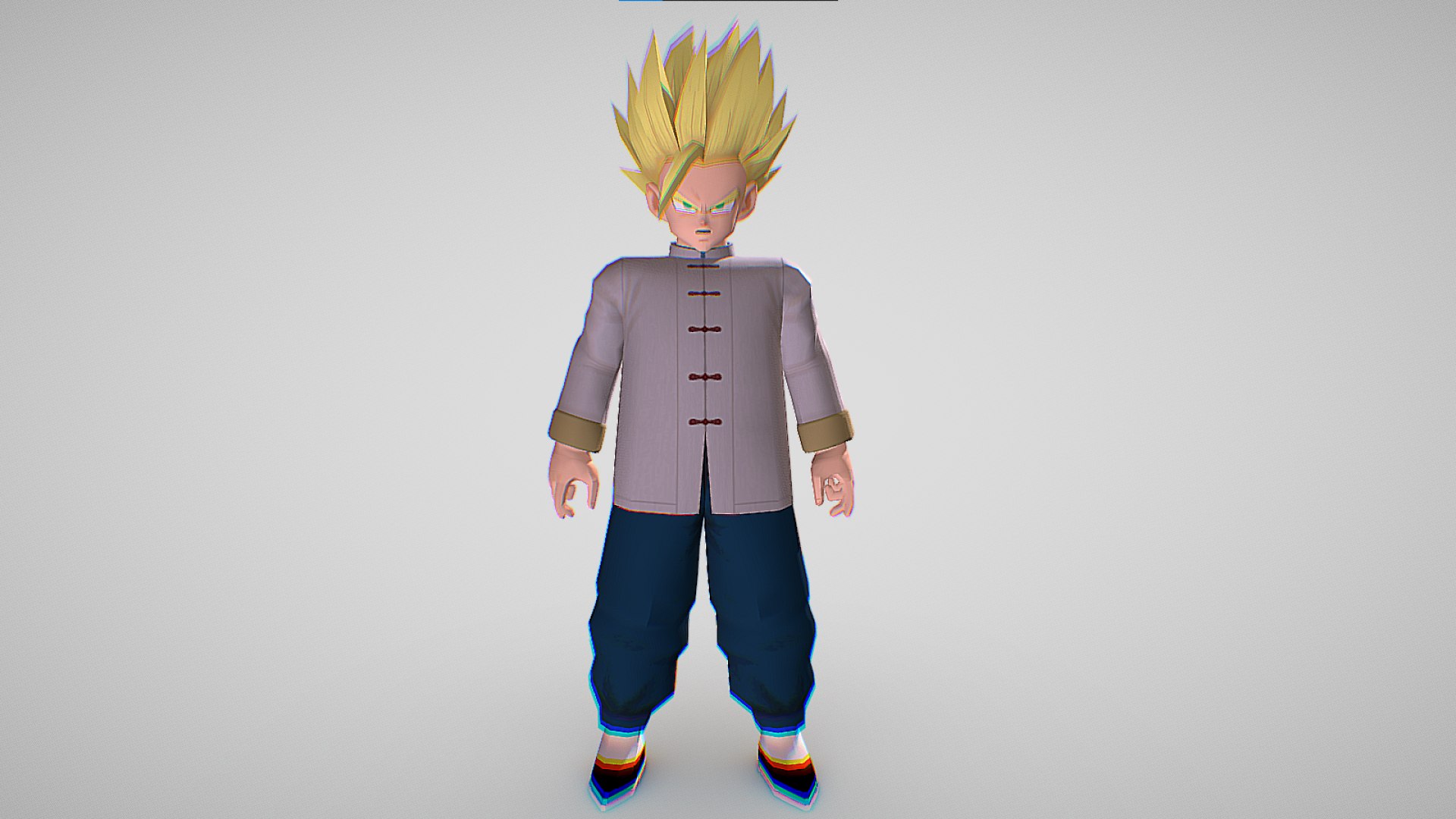 3D Model Teen Gohan - Dragon Ball Z - Budokai - TurboSquid 2345688