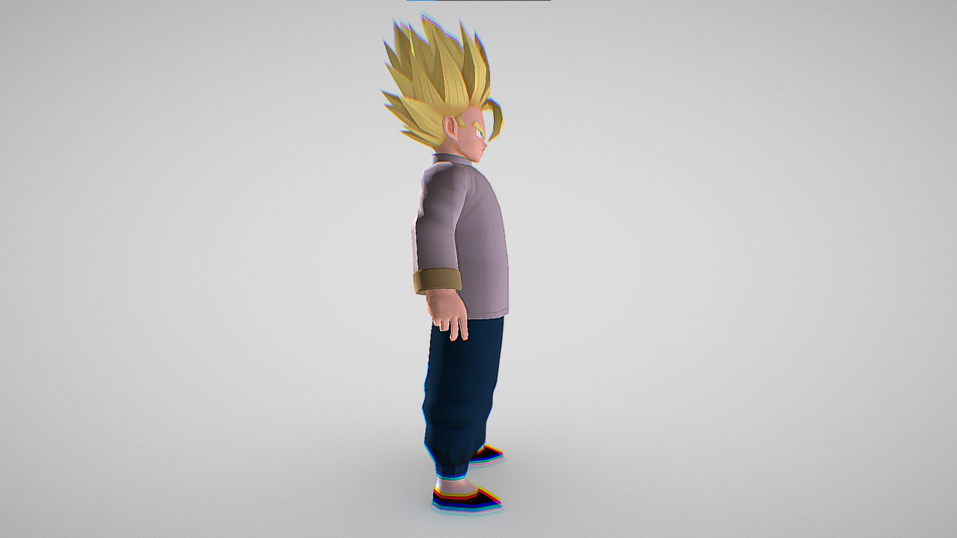 3D Model Teen Gohan - Dragon Ball Z - Budokai - TurboSquid 2345688