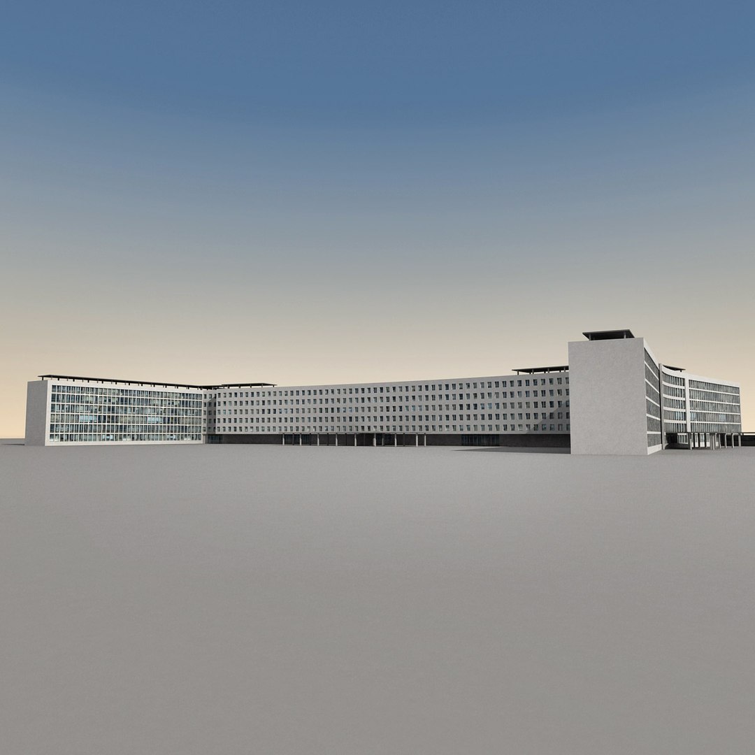 modern building 3d obj