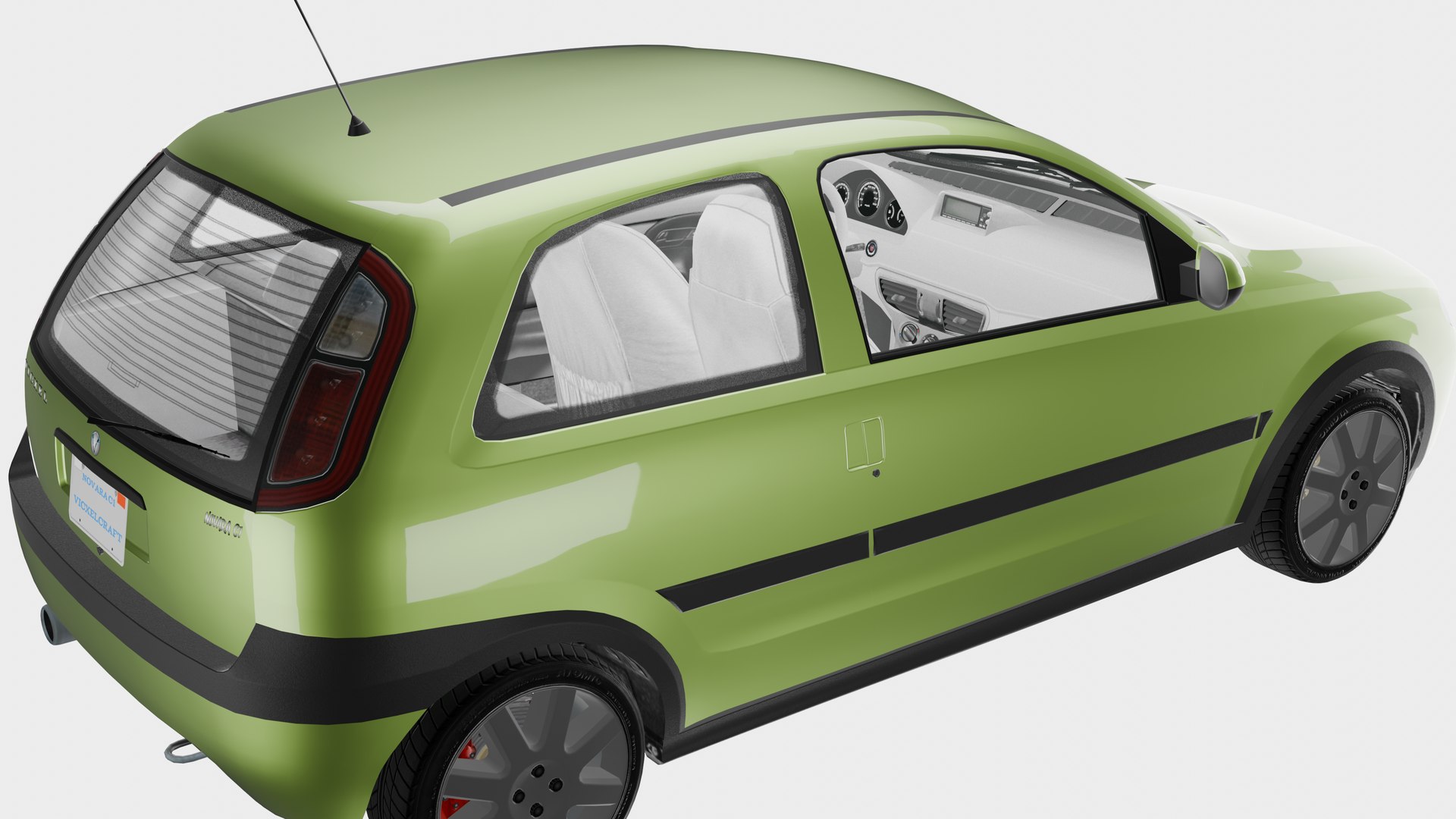 Novara C1 - High-Poly Compact Car 3D Model - Game Asset 3D Model ...