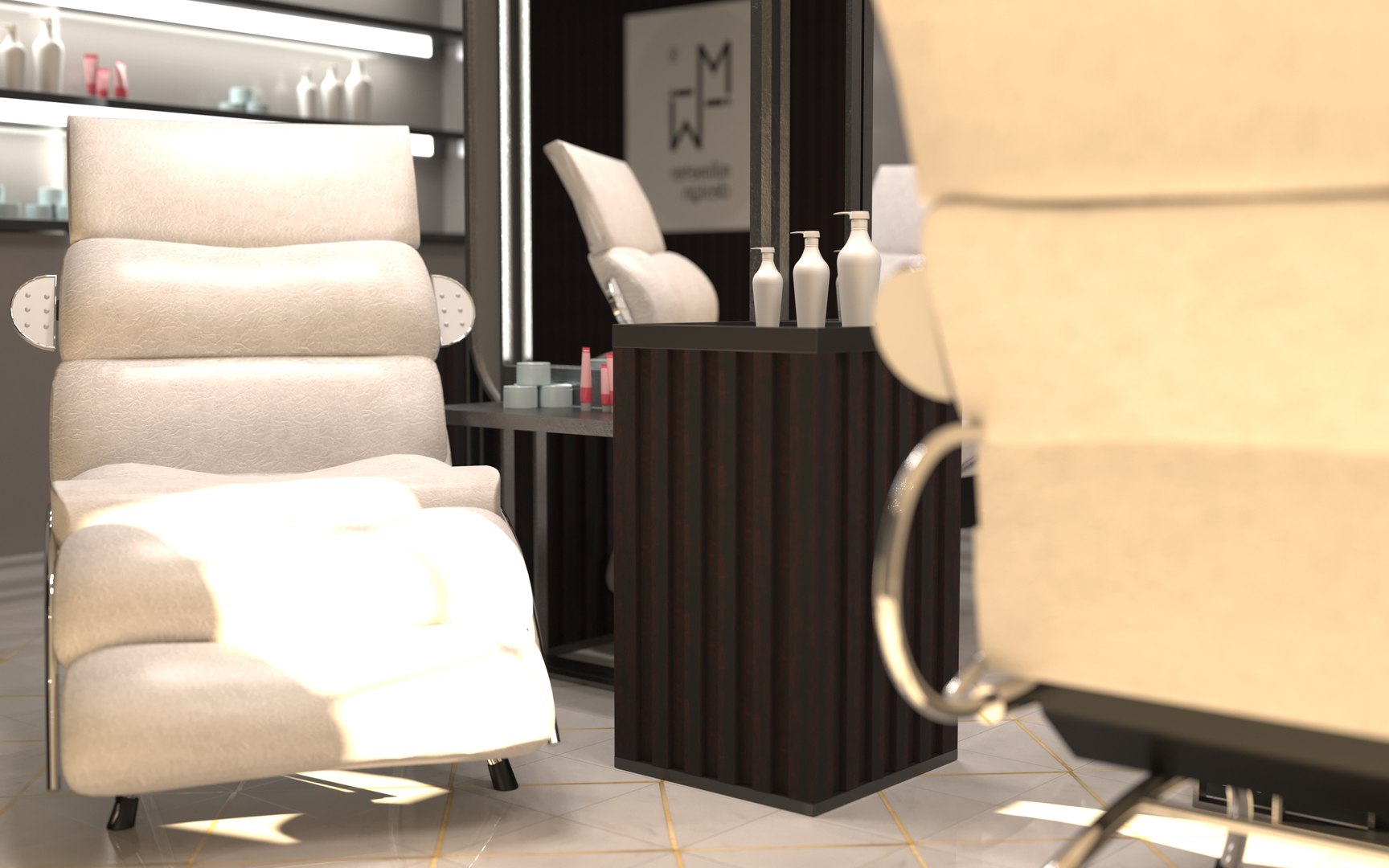 3D Barber Chair Takara Belmont Calme Model - TurboSquid 1757718