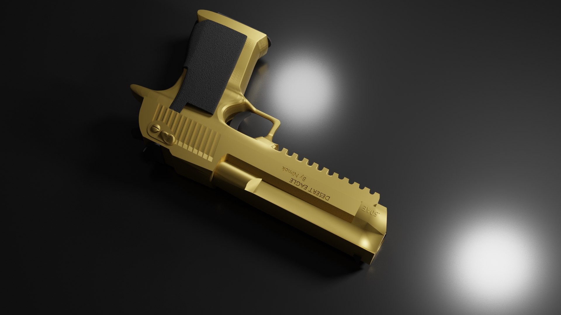Gold Desert Eagle 3D Model - TurboSquid 1504424