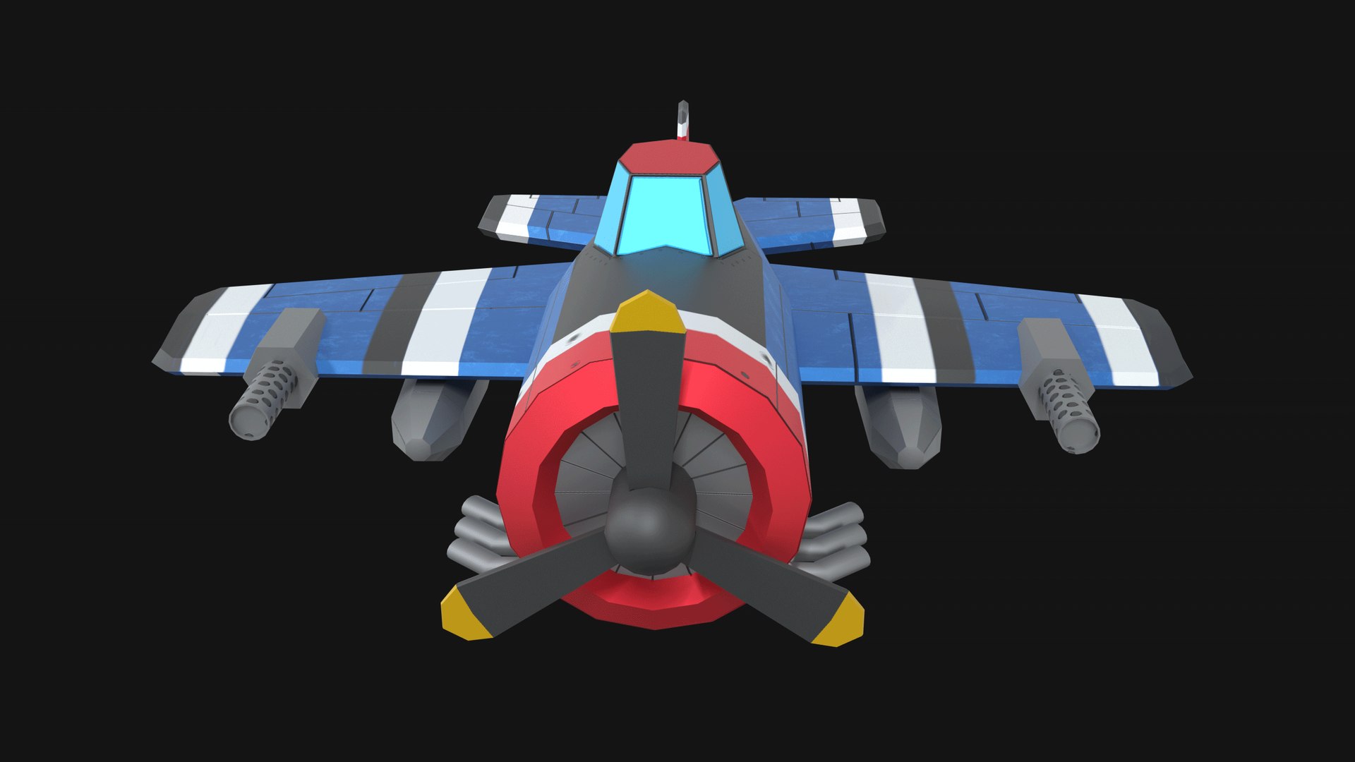 Toon Plane 3D - TurboSquid 2172943