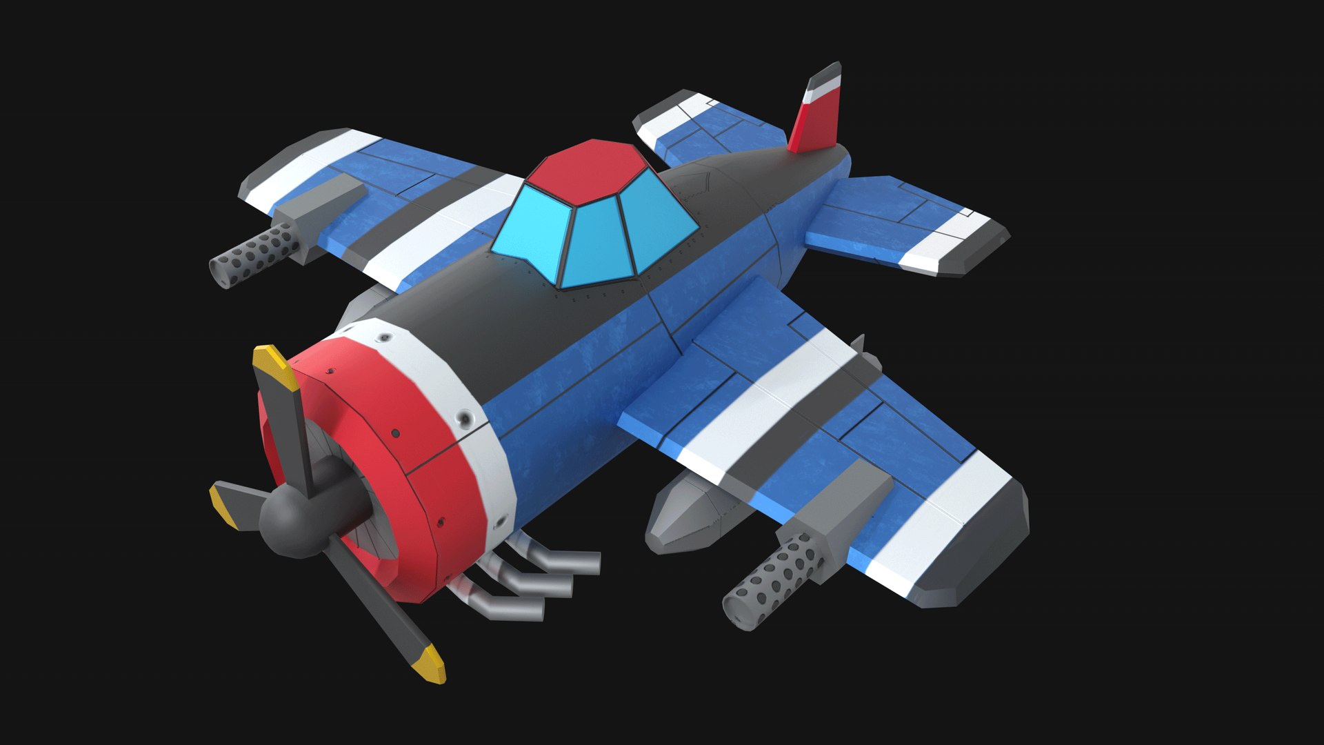 Toon Plane 3D - TurboSquid 2172943