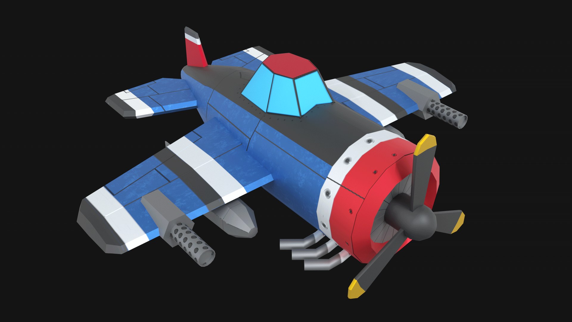 Toon Plane 3D - TurboSquid 2172943
