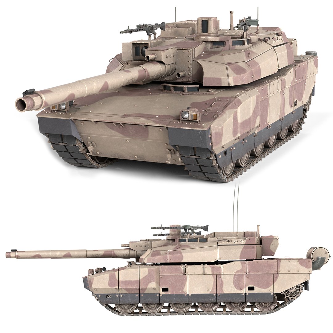 modelo 3d Tanque Leclerc AMX 56 - TurboSquid 2262893
