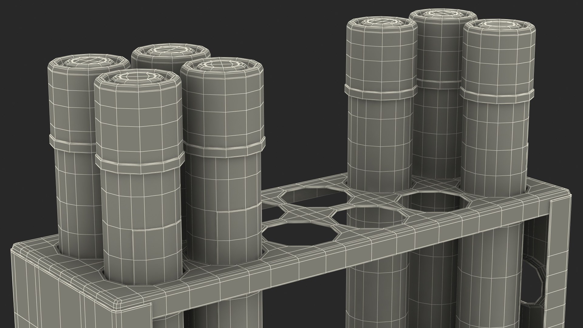 3D test tube rack mixed - TurboSquid 1558030