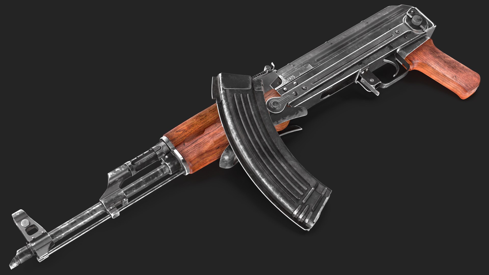 AKMS Assault Rifle 3D Model - TurboSquid 2228895