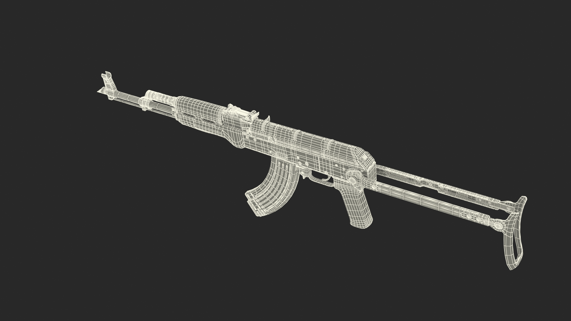 AKMS Assault Rifle 3D Model - TurboSquid 2228895