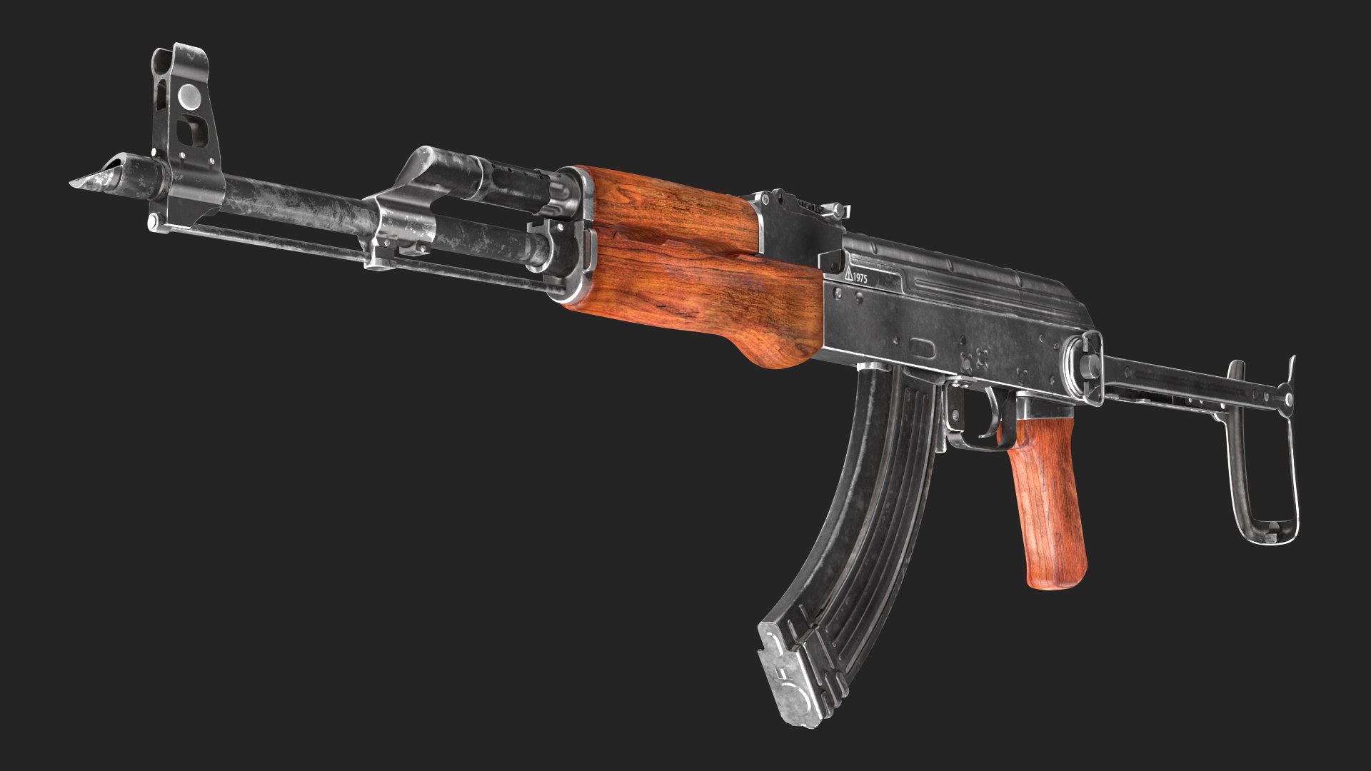 AKMS Assault Rifle 3D Model - TurboSquid 2228895