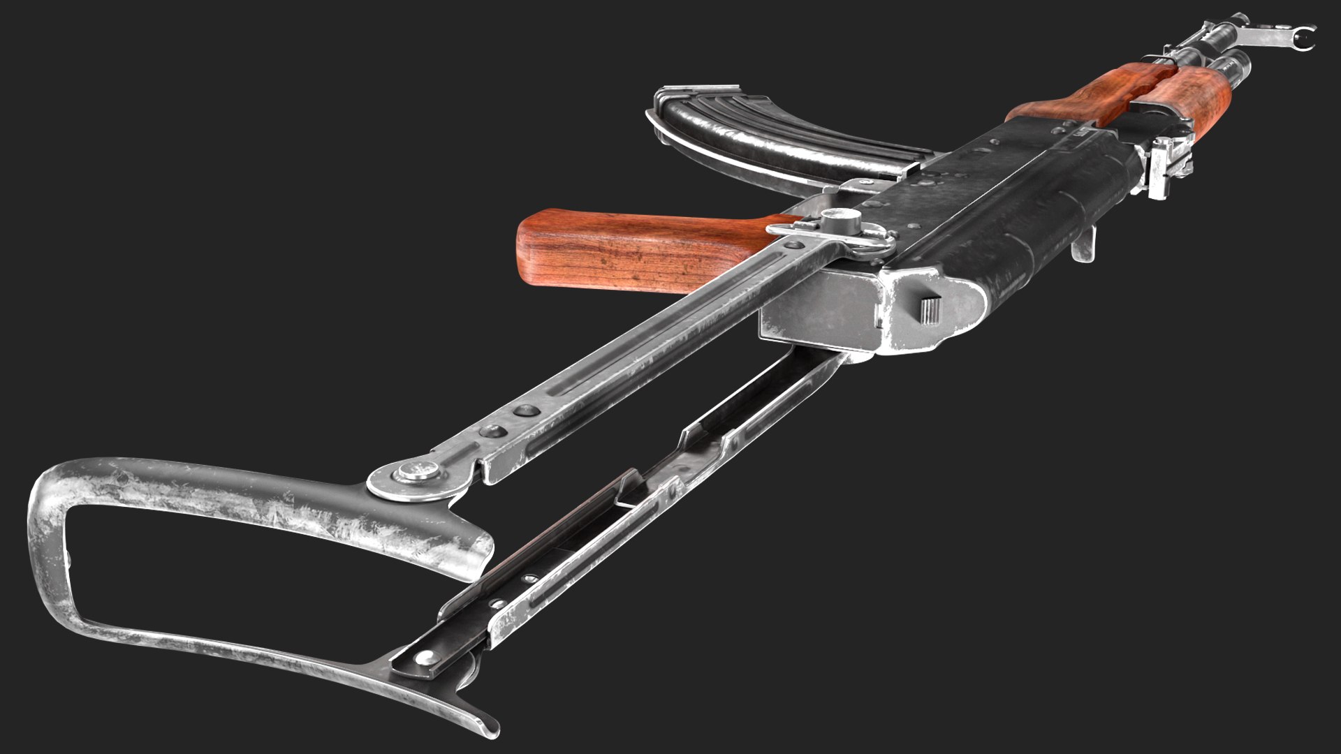 AKMS Assault Rifle 3D Model - TurboSquid 2228895