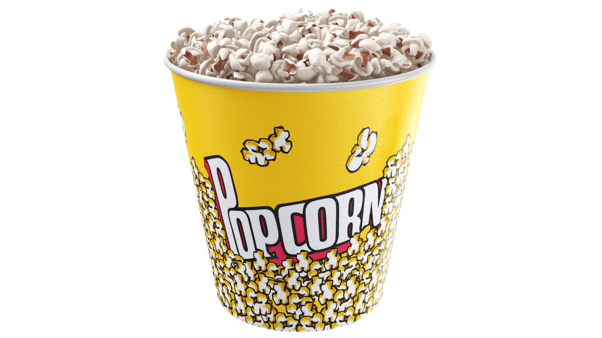 Round Popcorn Cup Full model - TurboSquid 1851022