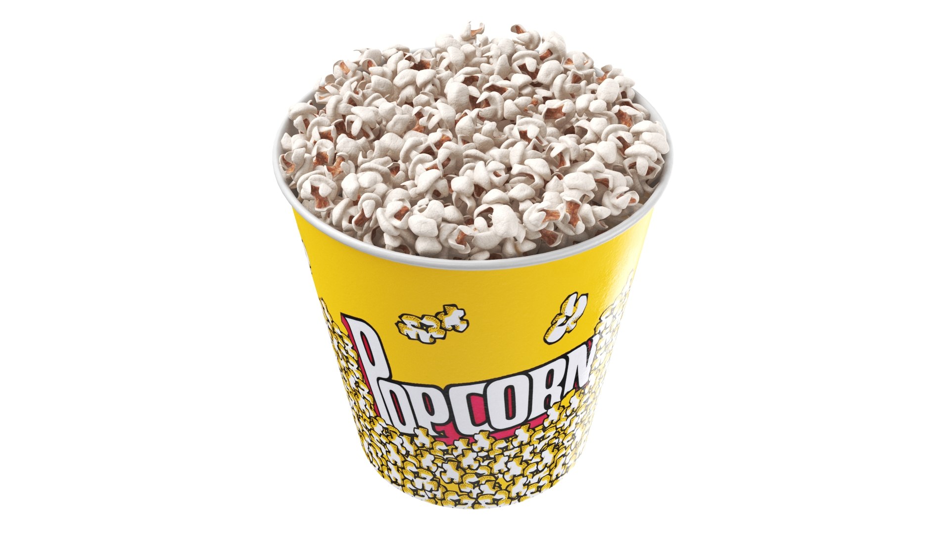 Round Popcorn Cup Full Model - TurboSquid 1851022