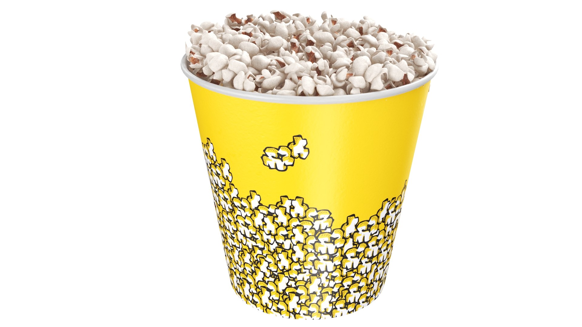 Round Popcorn Cup Full Model - TurboSquid 1851022