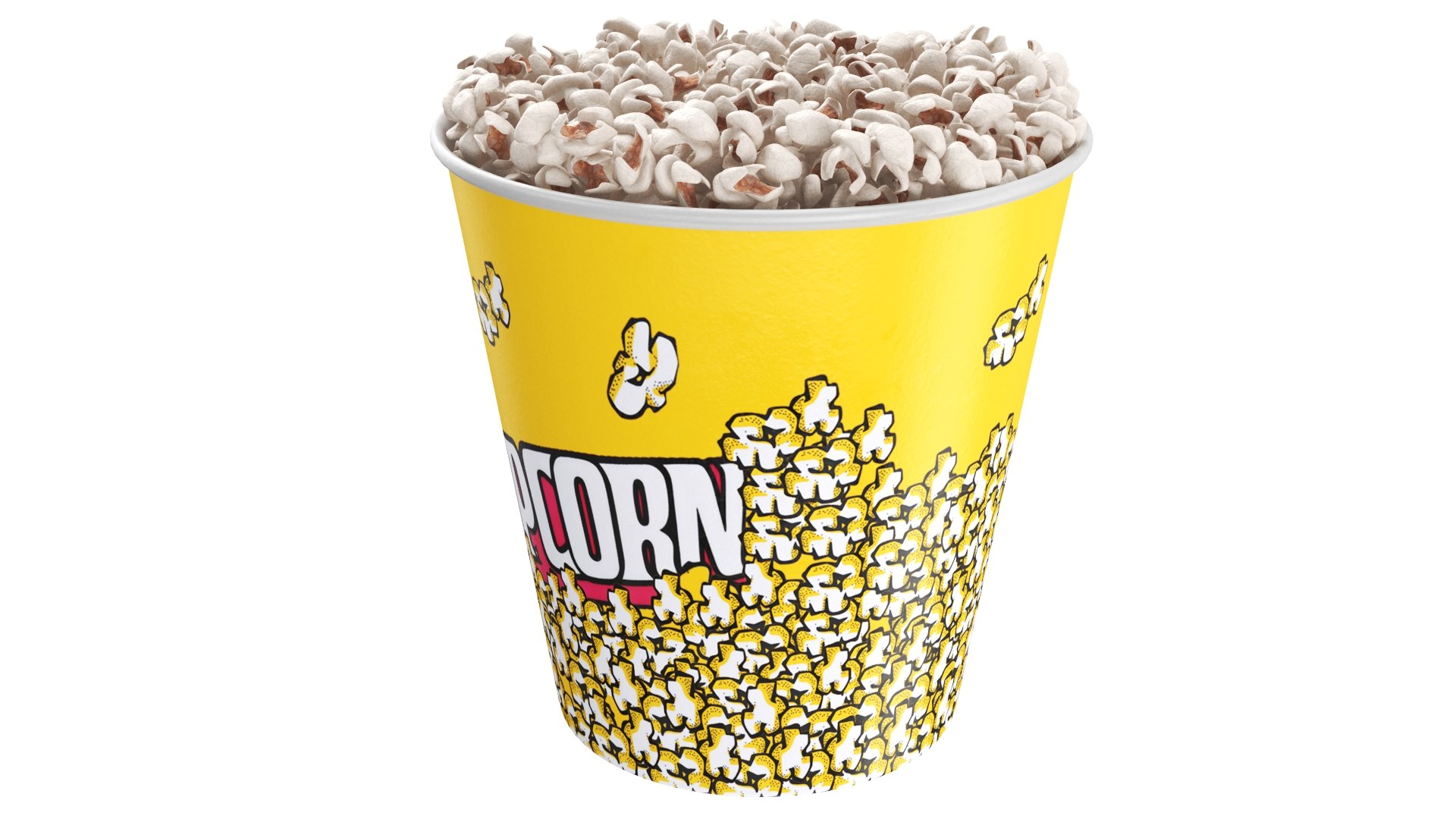 Round Popcorn Cup Full Model - TurboSquid 1851022