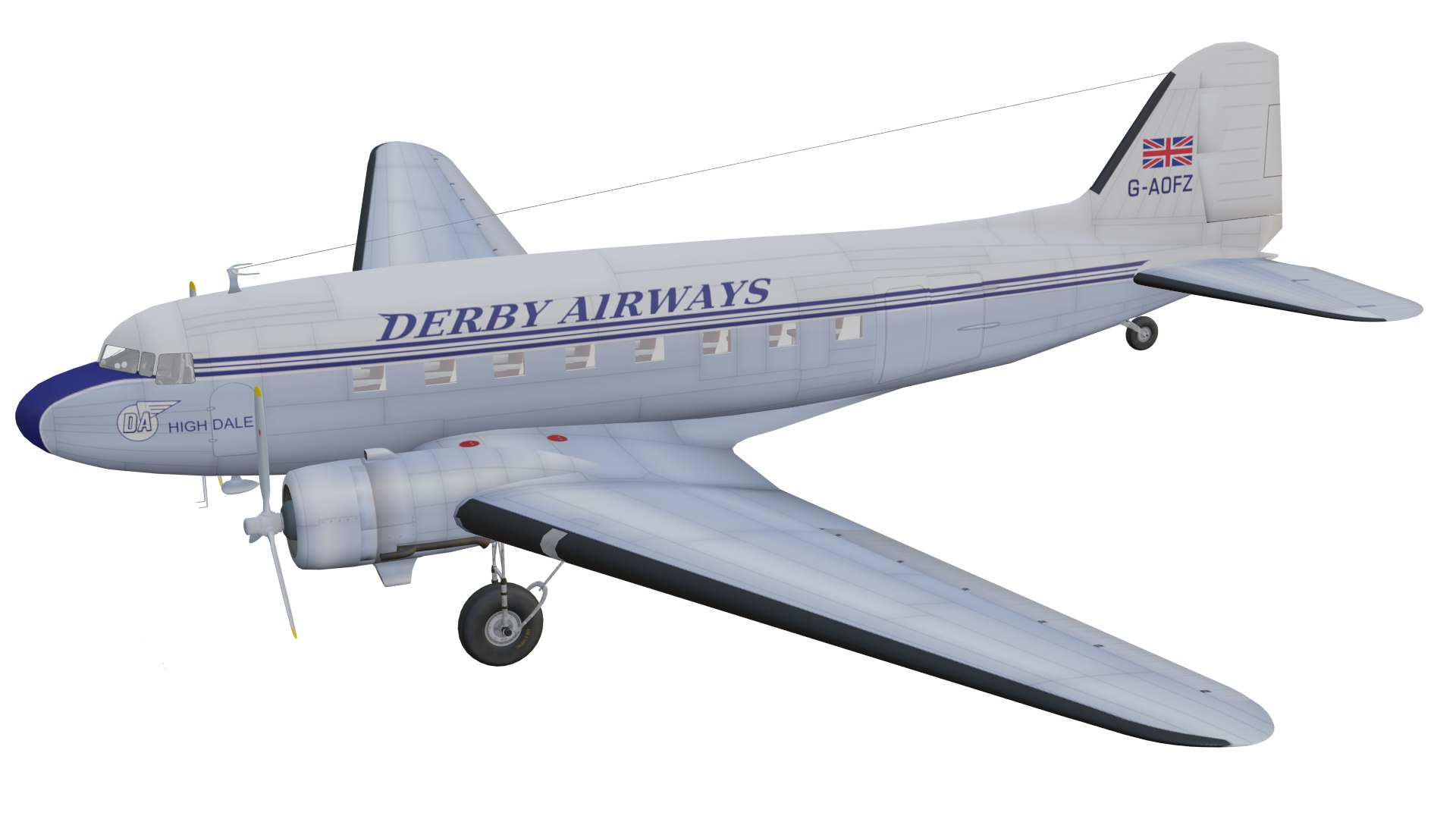Douglas Dc 3 3D Model - TurboSquid 2351498