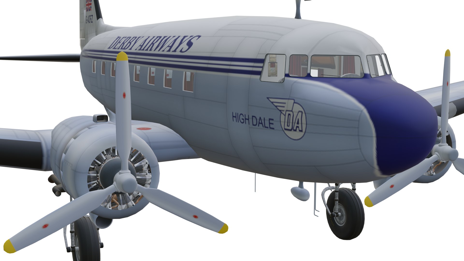 Douglas Dc 3 3D Model - TurboSquid 2351498