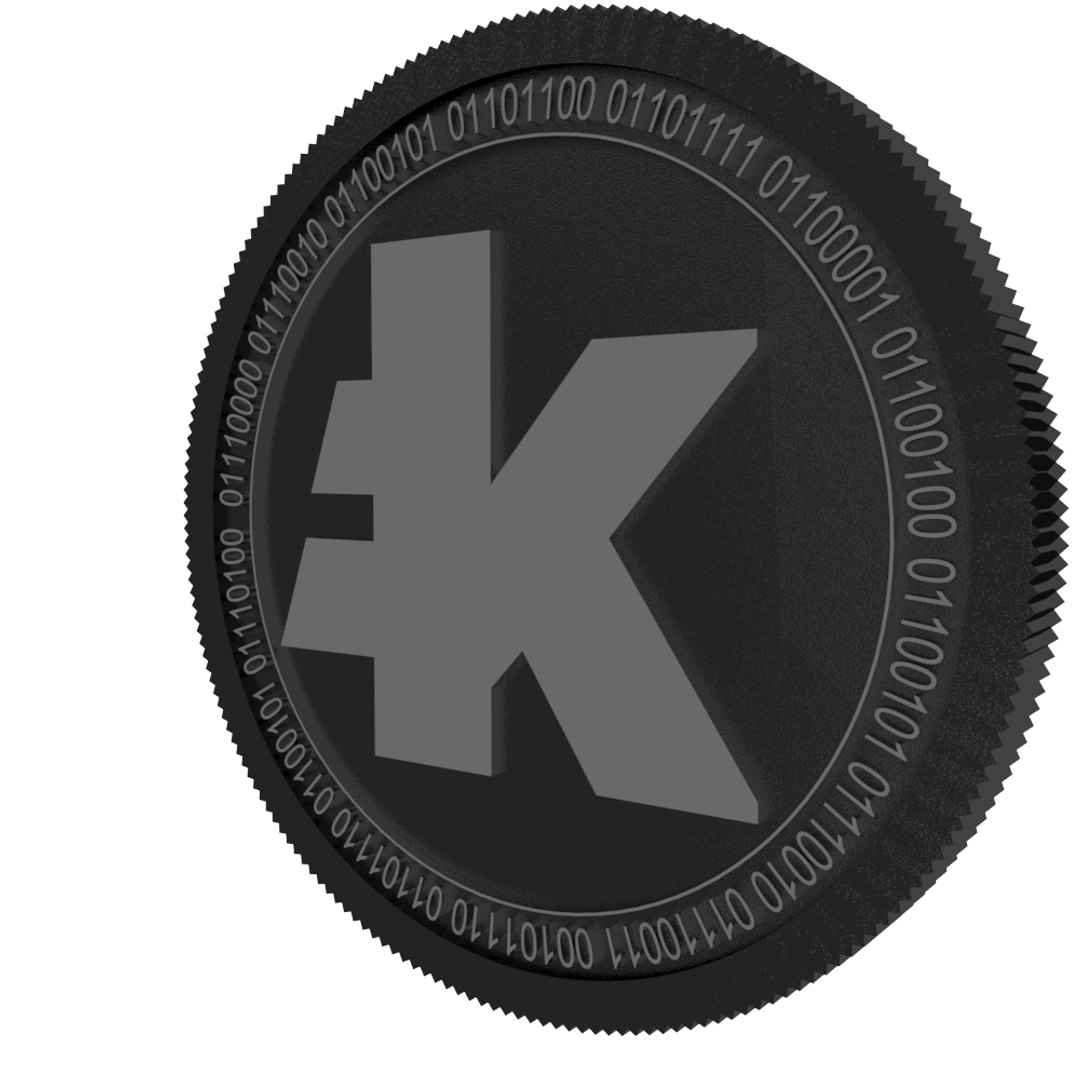 Kryll black coin 3D - TurboSquid 1606424