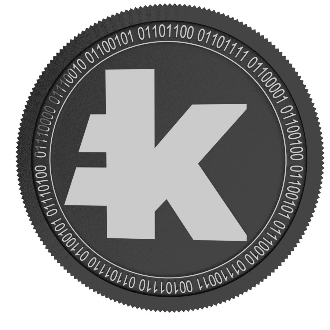 Kryll black coin 3D - TurboSquid 1606424