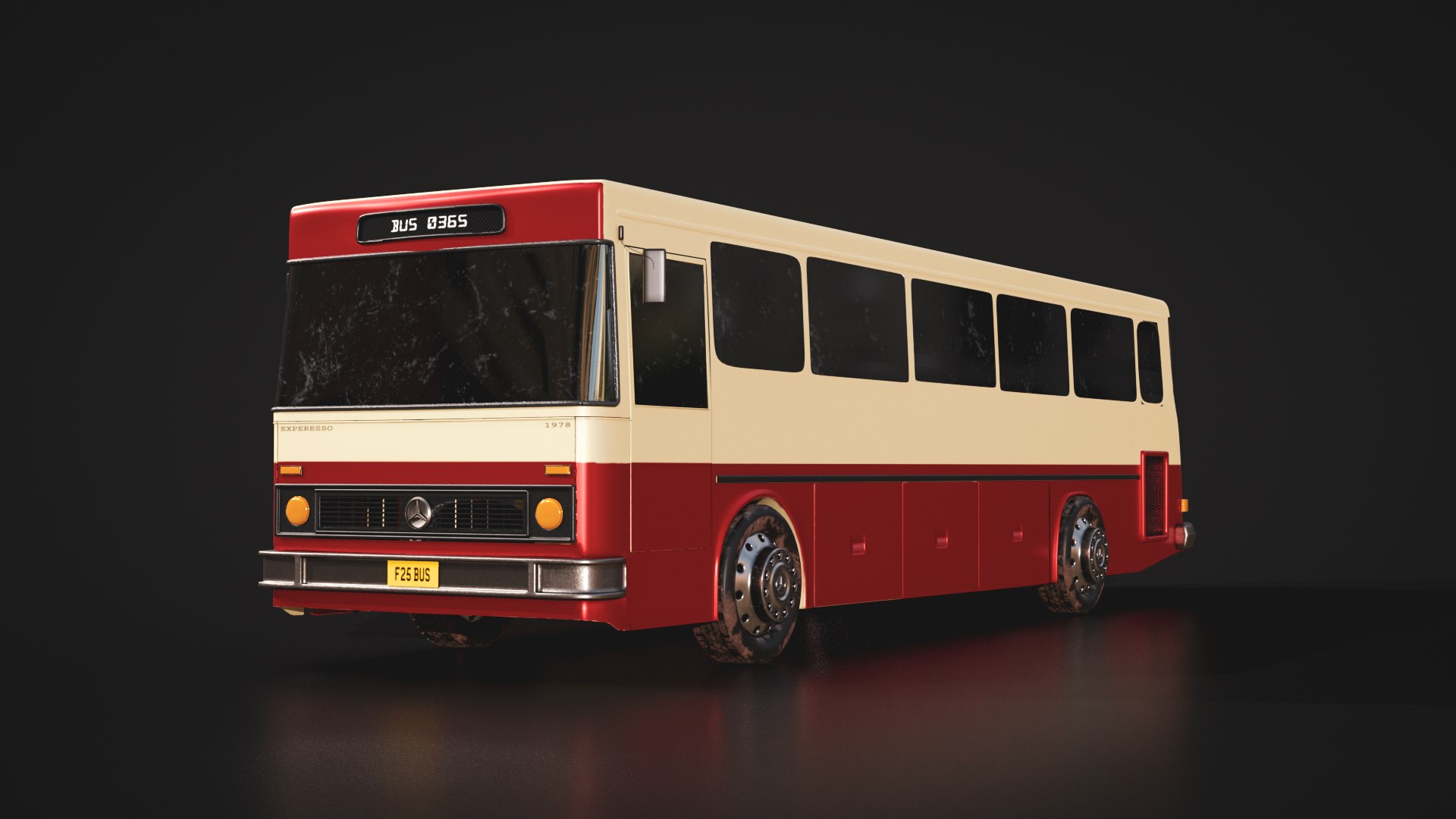 Classic Bus 1978 Model - TurboSquid 2329929