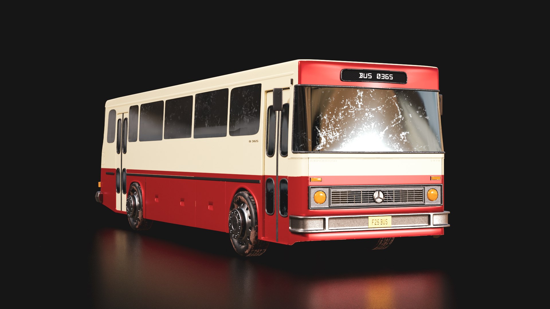 Classic Bus 1978 Model - TurboSquid 2329929