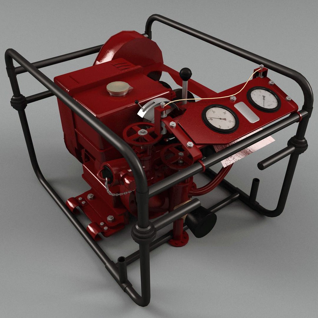 3d pump modelled model