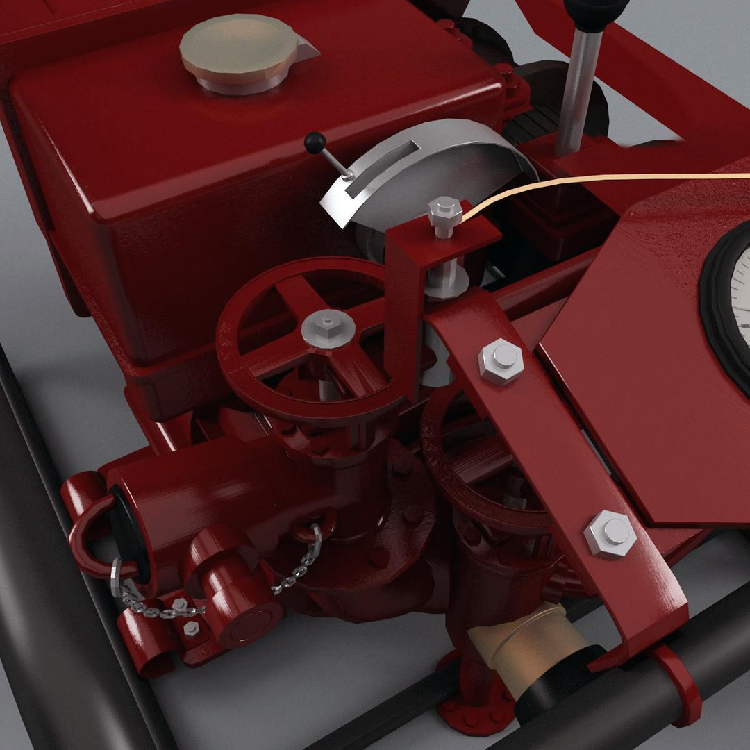 3d pump modelled model
