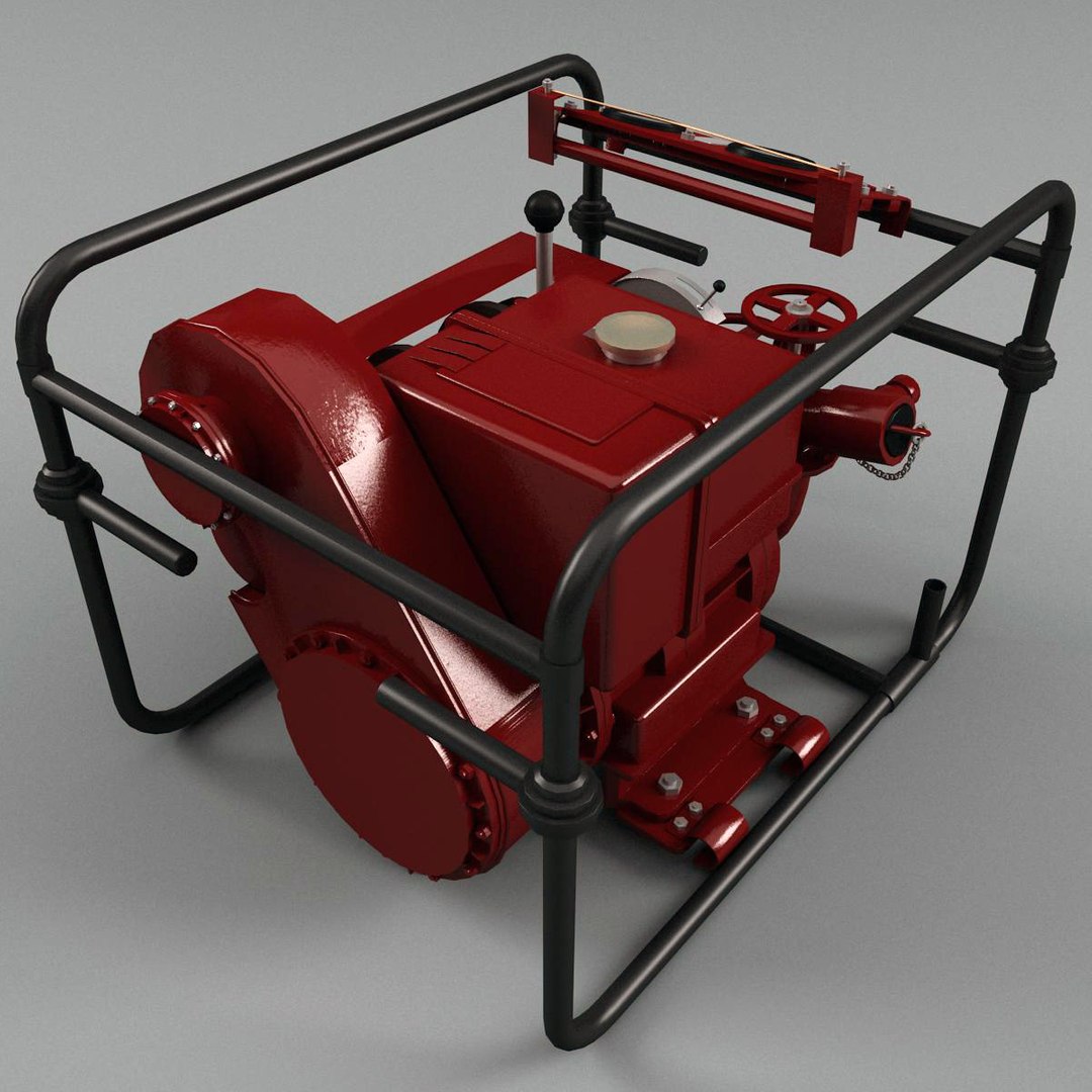 3d pump modelled model