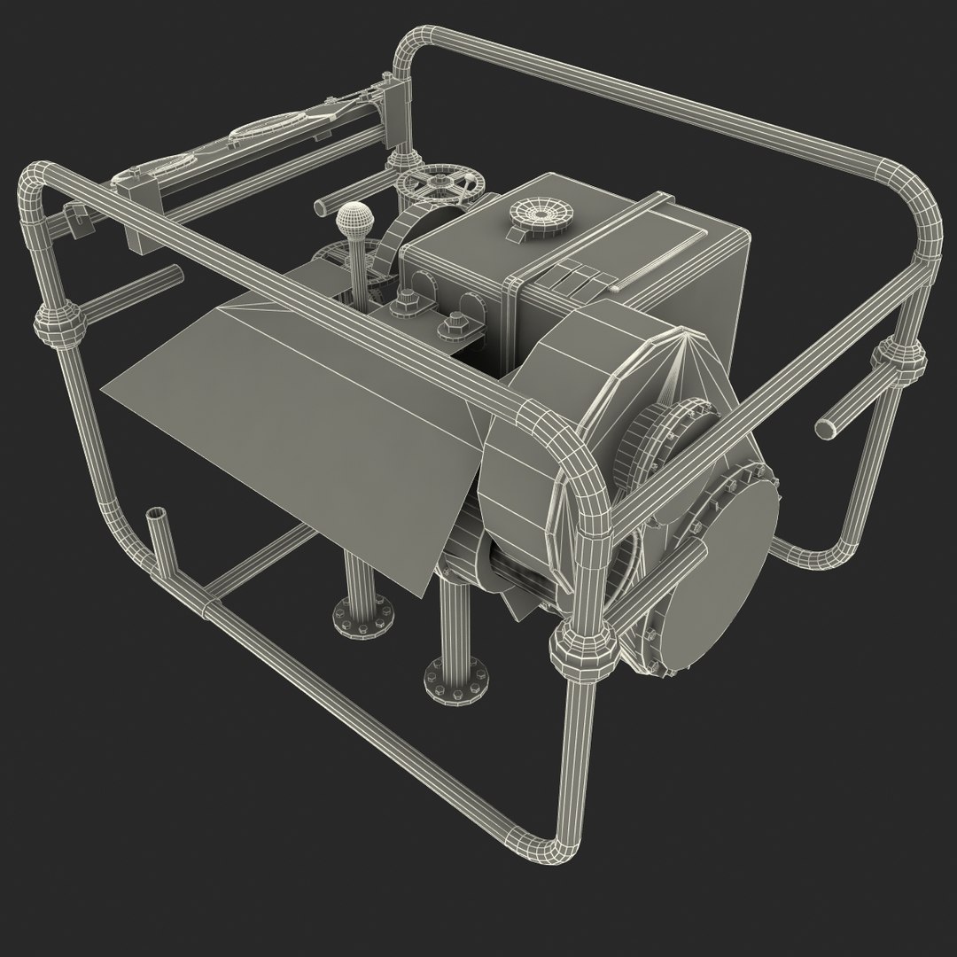 3d pump modelled model