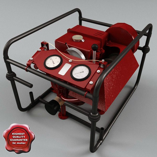 3d pump modelled model