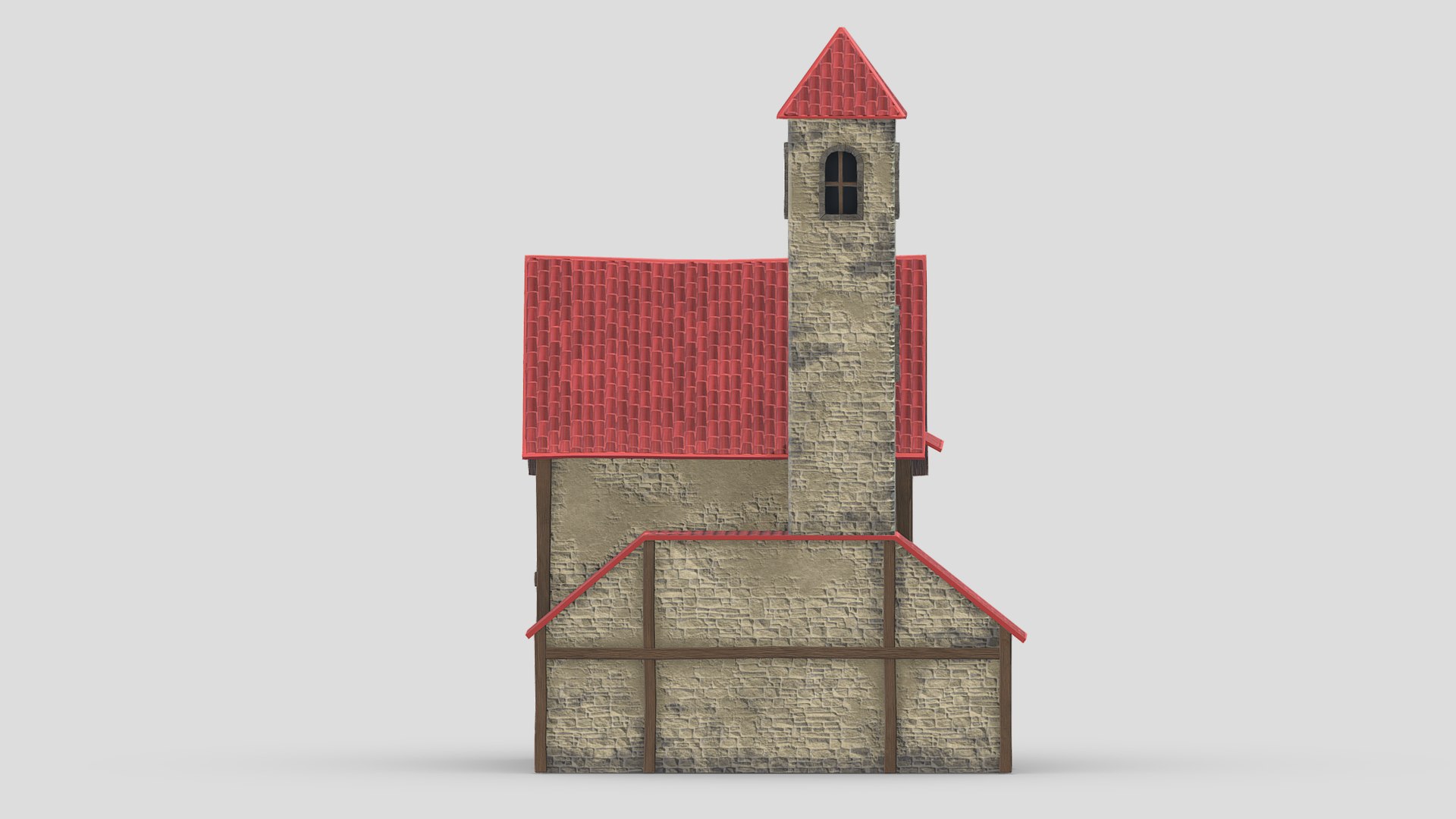 Medieval Building 03 Low Poly PBR Realistic 3D - TurboSquid 1973780