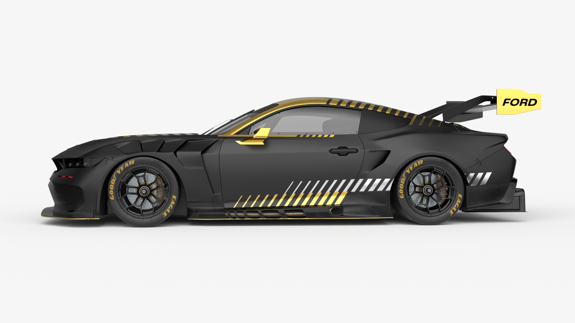 3D Ford Mustang GT3 Model - TurboSquid 2265010