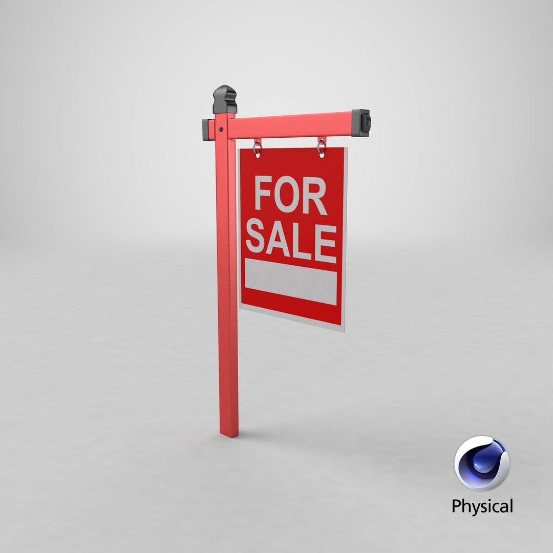 3D Estate Signboard - TurboSquid 1664042