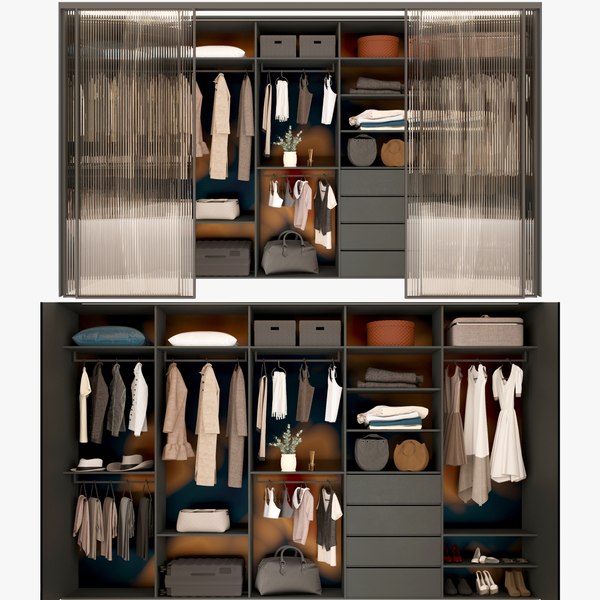 IKEA IDANAS Wardrobe combination 3D model - TurboSquid 1849383