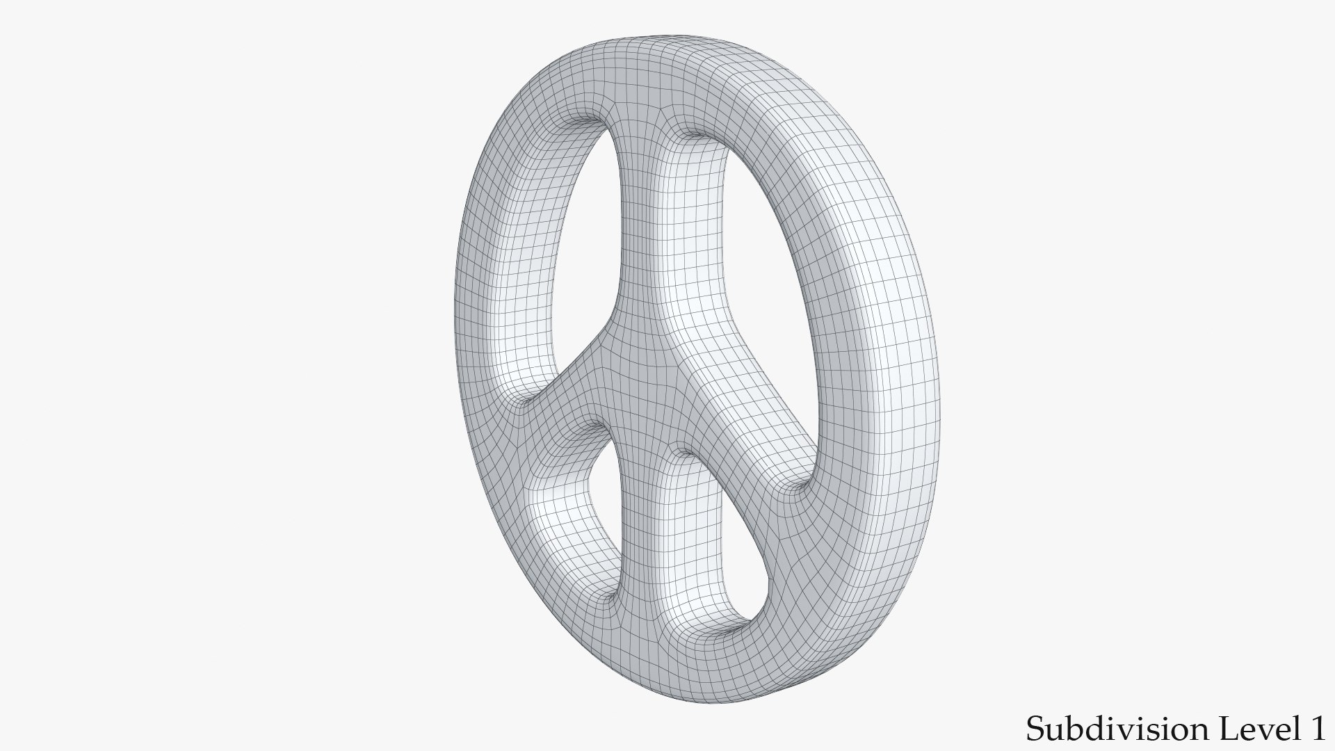 Peace Sign Symbol 3D - TurboSquid 1499744