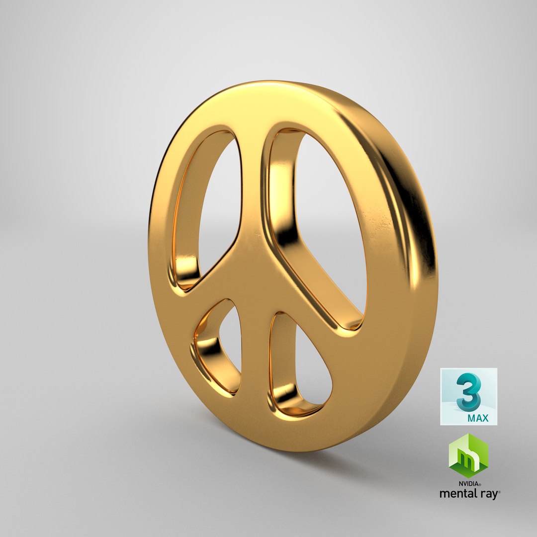 Peace sign symbol 3D - TurboSquid 1499744