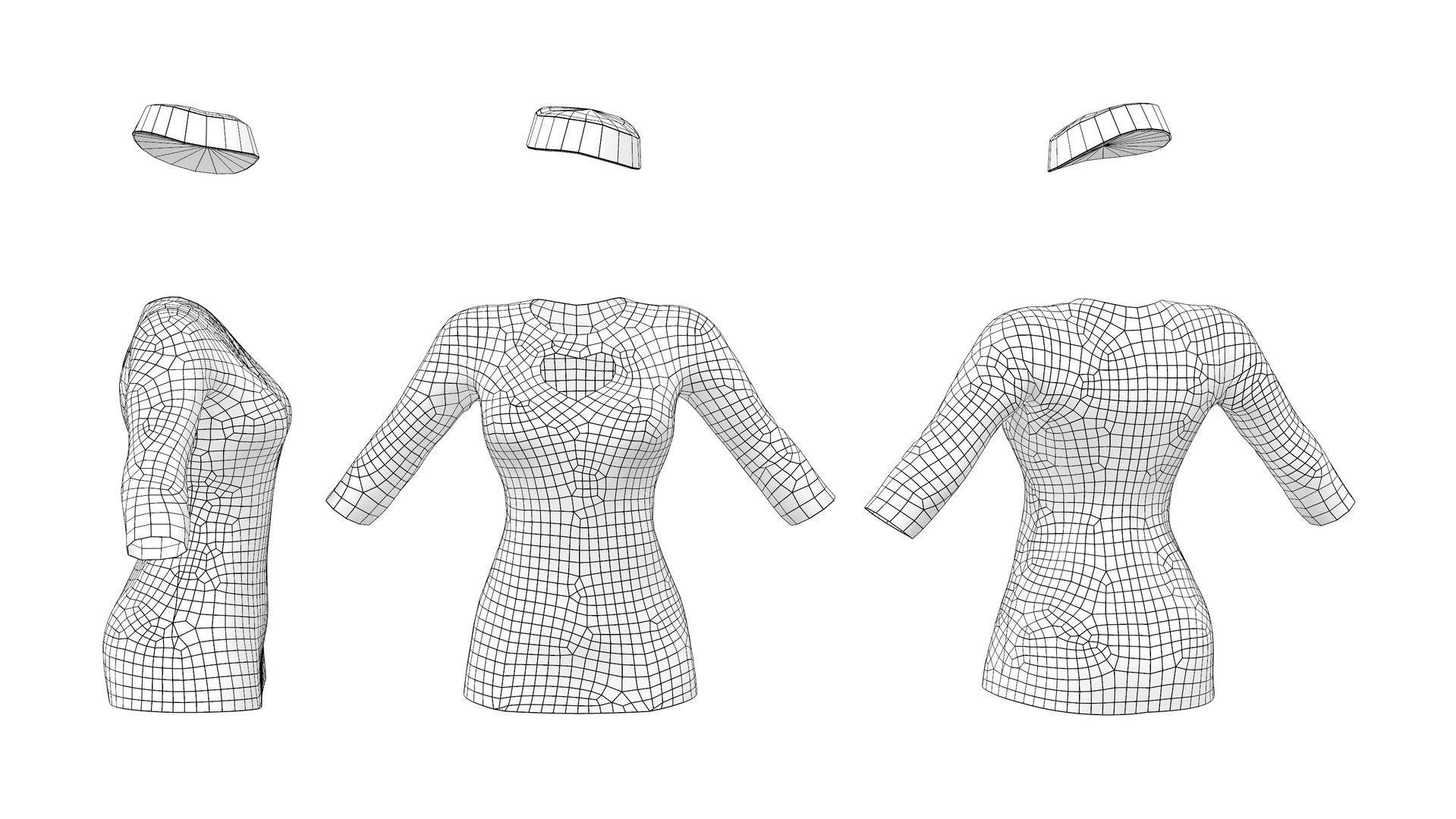 3D Womens Prisoner Costume Model - TurboSquid 1808945